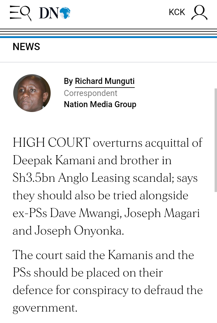 Court orders Kamani brothers and former PSs to face trial over Sh3.5 ...